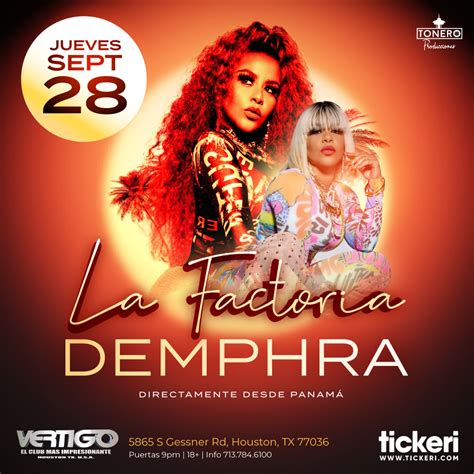 LA FACTORIA EN HOUSTON Tickets Boletos At Vertigo Club Houston Texas