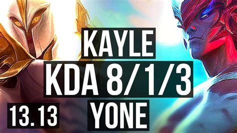 Kayle Vs Yone Top Games Kr Master Youtube