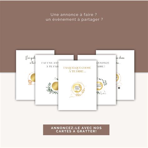 carte annonce à gratter tu vas être grand frère Cotonetmerveilles