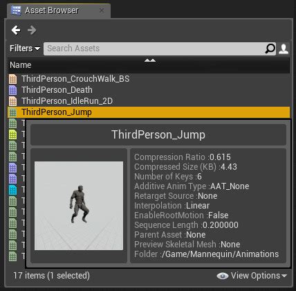 Asset Browser Unreal Engine 4 27 Documentation