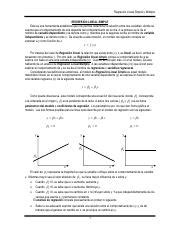 Regresión Lineal Simple APUNTES pdf Regresión Lineal Simple y