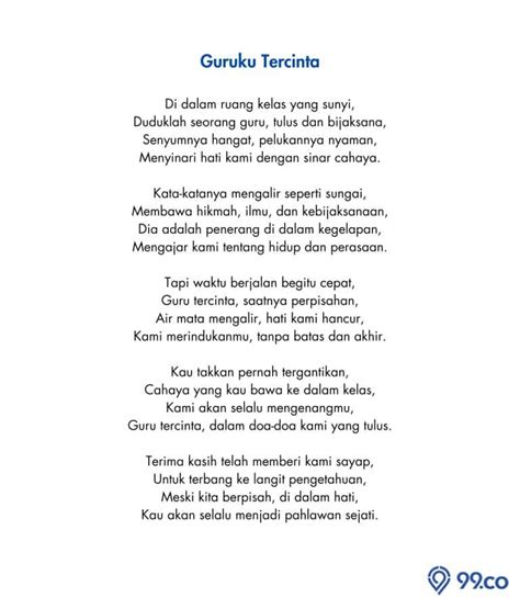 7 Puisi Guruku Pahlawanku Tercinta Yang Menyentuh Hati
