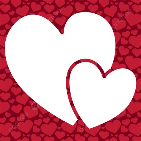 Marco Amor Con Borde Rojo Estilo Transparente PNG Frontera Del Marco