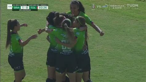 Gol tempranero Atzimba Casas anota el 1 0 de FC Juárez Femenil TUDN