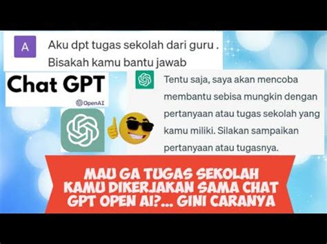 Cara Mengerjakan Tugas Sekolah Kuliah Dengan Cepat Menggunakan Chat GPT