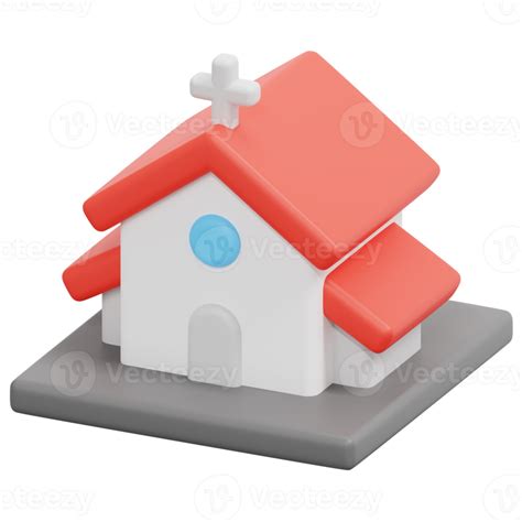 Church D Render Icon Illustration Png