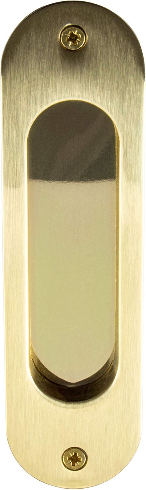 Gedotec Poignée de porte coulissante ovale encastrée 121 x 33 mm En