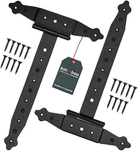 KOTARBAU Lot de 2 Charnières 200 mm Revêtement en Poudre