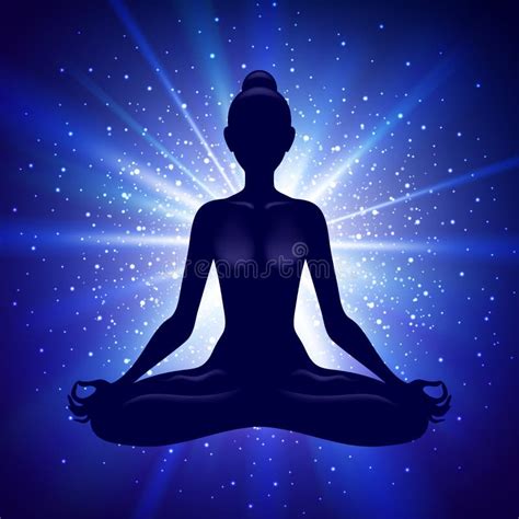 Meditar A La Mujer En Actitud Del Loto Ejemplo De La Yoga Ilustraci N