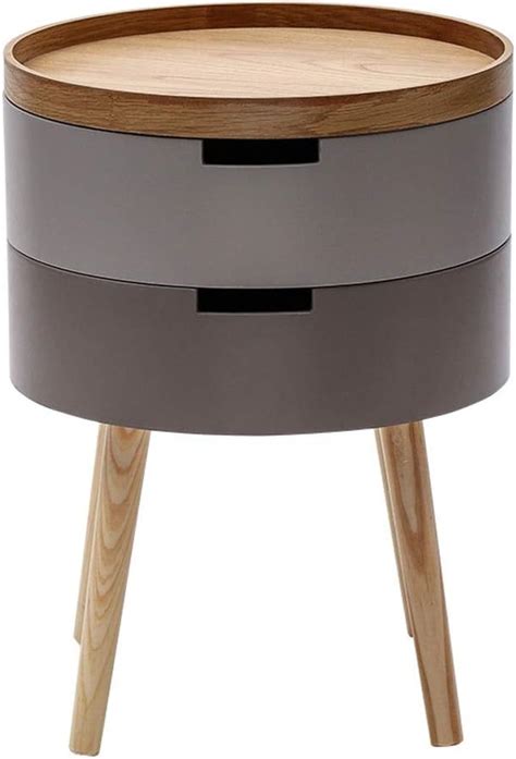 MOWEO Side Table Bed Side Tables Round Bedside Cabinet Nordic Simple
