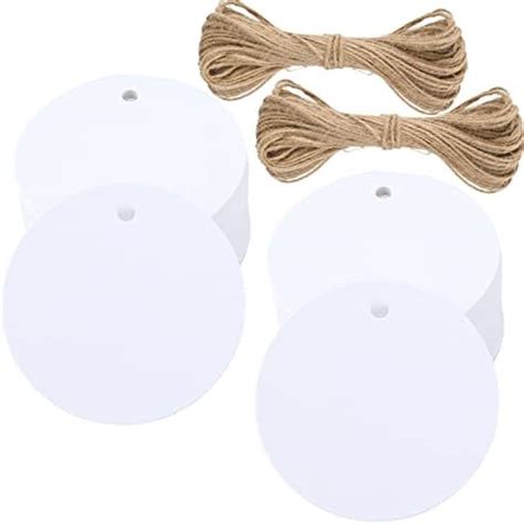 G2PLUS 100PCS Étiquette Merci 5X5CM Étiquettes Kraft Étiquettes en