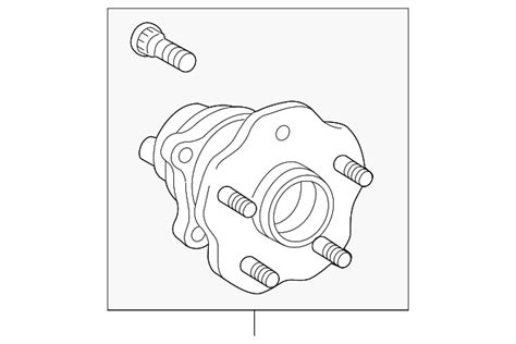 2014 2023 Toyota Genuine Toyota Highlander Rear Wheel Bearing Hub
