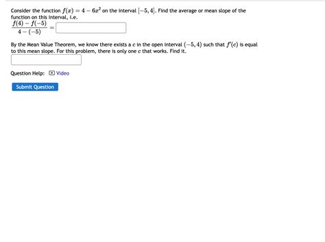 solved consider the function f x 4−6x2 on the interval