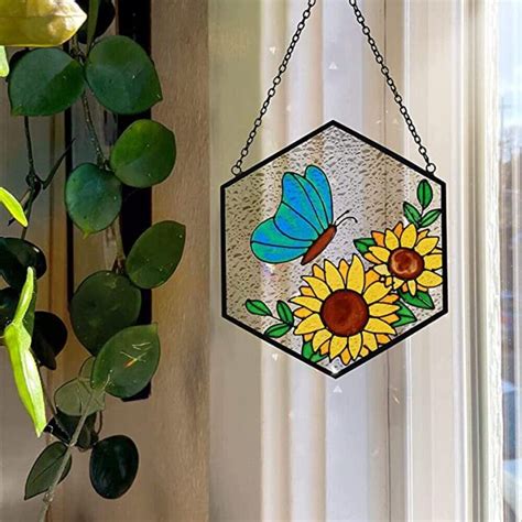 Heim Dekor Sonnen F Nger Zoll Bunter Kreativer Fenster Anh Nger