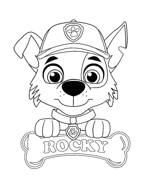 Coloriage Rocky Pat Patrouille Beau Photographie Coloriages Imprimer