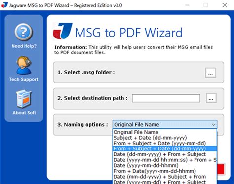 batch convert multiple msg files to pdf with msg to pdf converter