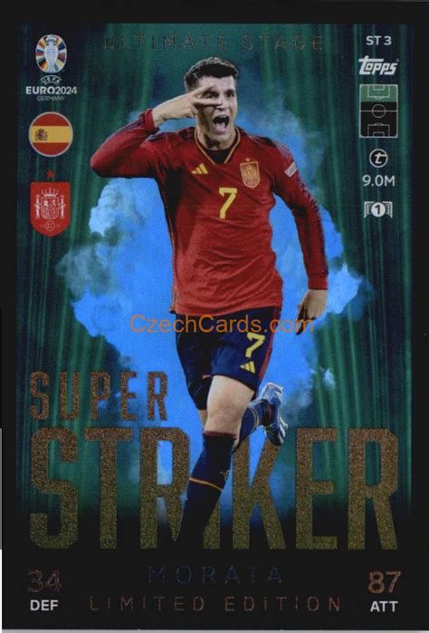 FOOTBALL SOCCER Alvaro Morata 2024 EURO Match Attax Limited Edition