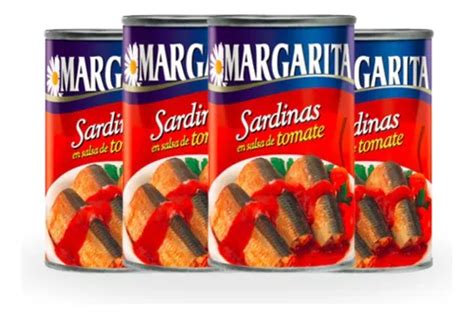 Sardinas En Salsa De Tomate Margarita 170gr Pack 4und MercadoLibre