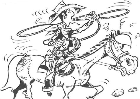 90 dessins de coloriage lucky luke à imprimer sur LaGuerche Page 1