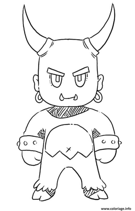 Coloriage Stumble Guys Red Demon Dessin Stumble Guys à imprimer
