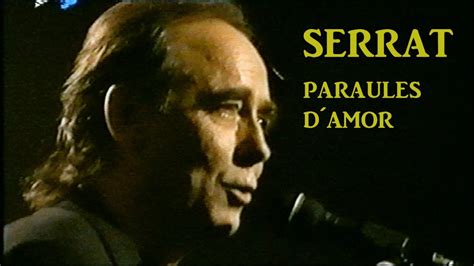 Joan Manuel Serrat Paraules D Amor Teatre Coliseum De Barcelona 2000