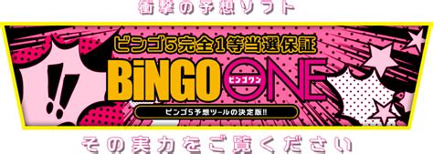 ビンゴ5予想ツールの決定版 ビンゴ5完全1等当選保証ビンゴワン