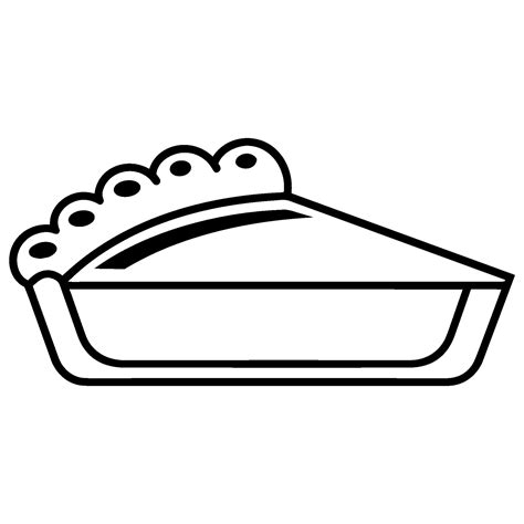 Free Pumpkin Pie Outline Vector Drawing A Whole Pie A Slice A Slice