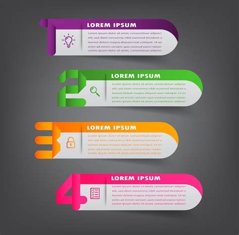Premium Vector Modern Text Box Template Infographics Banner