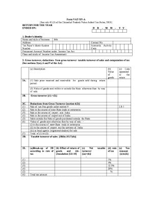 Fillable Online Form Vat Xv A See Rule Of The Himachal Pradesh