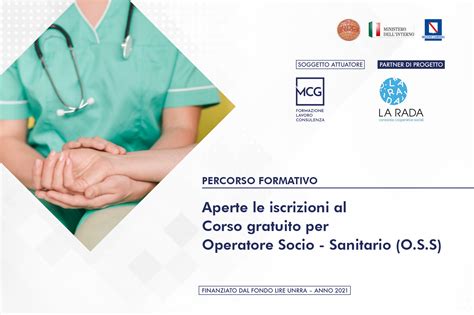 Corso Gratuito Per Operatore Socio Sanitario O S S MCG Consulting