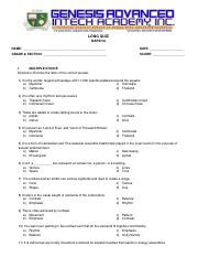484354714 G8 LONG QUIZ Docx Docx LONG QUIZ MAPEH 8 NAME DATE GRADE