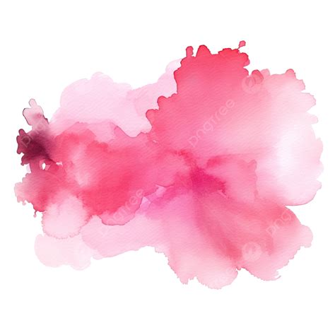 Pink Watercolor Painting Watercolor Splotch Splash PNG Transparent
