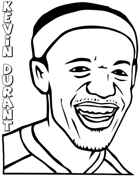 Kevin Durant Coloring Page