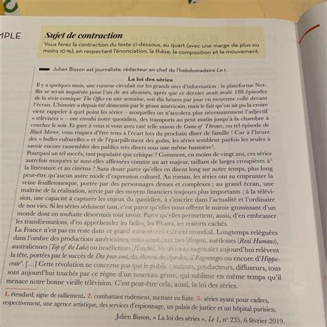 bjr jai vraiment besoin daide pour ce devoir en français que je doit