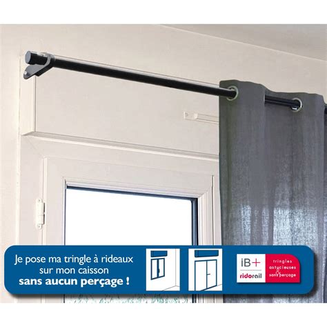 Lot De 2 Supports Sans Perçage Barre À Rideau Caisson encequiconcerne