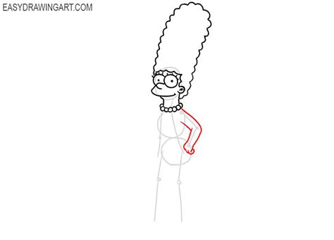 How To Draw Marge Simpson Easy Drawing Art