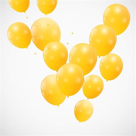 Ilustración de vector de fondo de globos brillantes de color Vector