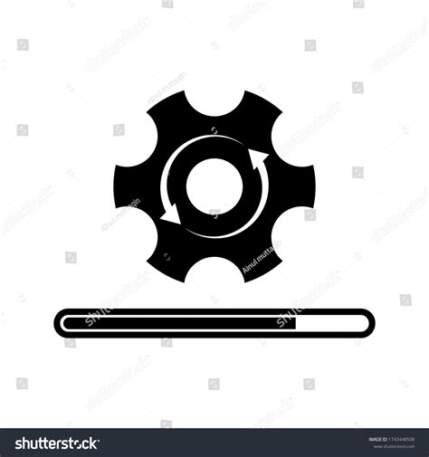 Loading Process Update System Icon Concept Stock Vector Royalty Free