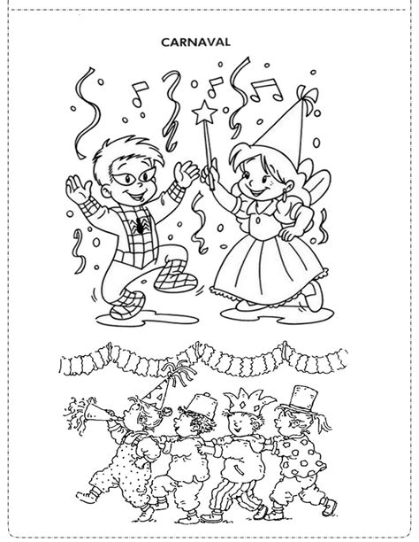 Desenhos De Carnaval Para Colorir ENSINANDO CARINHO