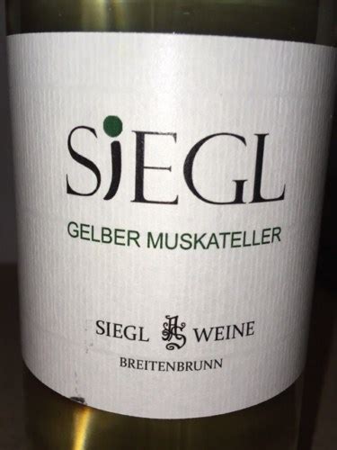 Siegl Gelber Muskateller Vivino Australia