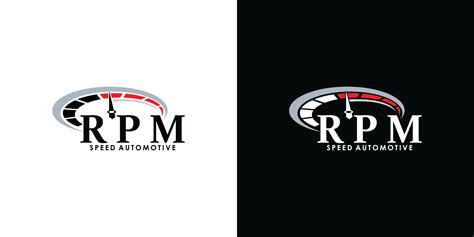 Speed Rpm Logo Design For Automotive With Creative Concept Premium
