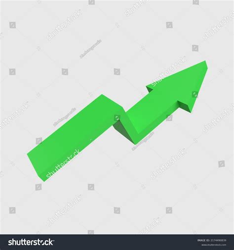 3d Increase Graph Concept Rendered Illustration Stock Illustration