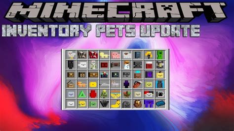 Inventory Pets Mod Updated Minecraft Mod Showcase Youtube