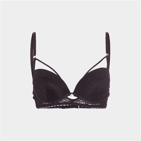 Soutien gorge emboîtant paddé noir femme La Halle