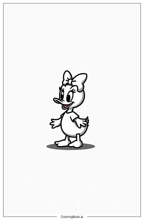 Página para colorear Una página para colorear de un pato durmiendo al