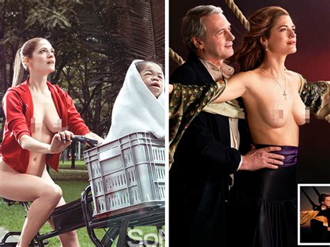 Una actriz replicó desnuda clásicos del cine Infobae