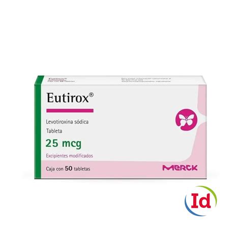 Eutirox Levotiroxina Sodica 25 Mcg 50 Tabletas Interdrogas