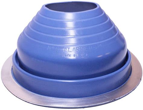 Blue EPDM Flexible Roof Jack Pipe Boot Metal Roofing Pipe Flashing