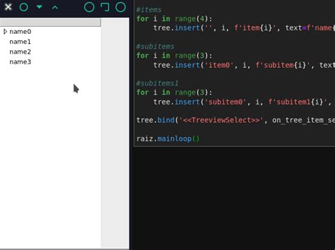 tkinter obtener lista de nombres de items en un treeview python images