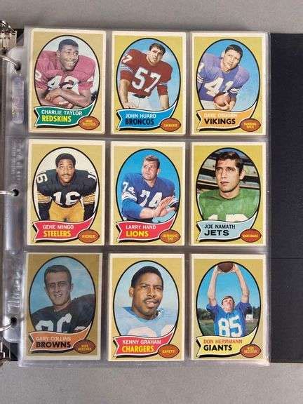1970 Topps Football Near Complete Set 236 263 Matthew Bullock Auctioneers